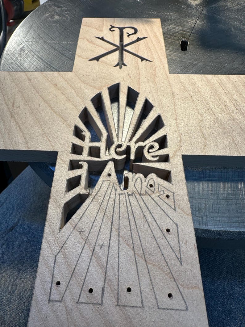 Here I Am Cross - Etsy