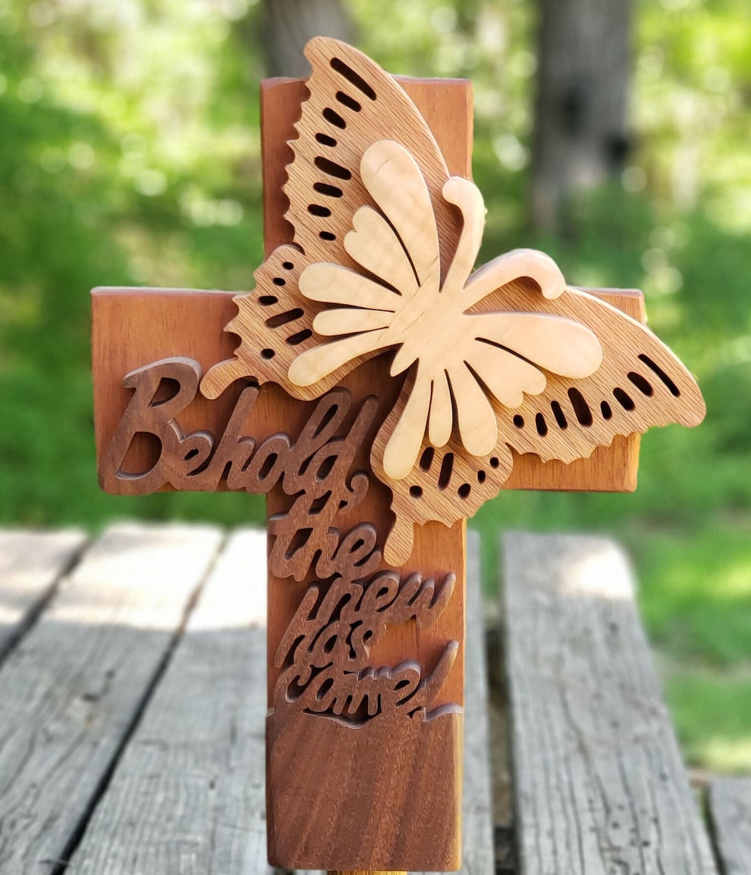 Behold the New Butterfly Cross - Etsy