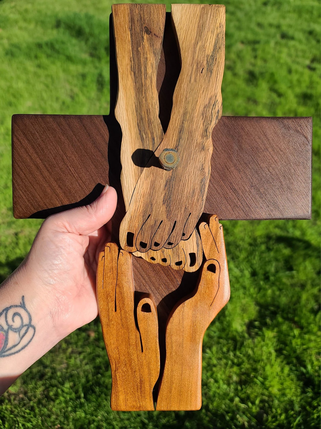 Feet of Jesus Cross - Etsy