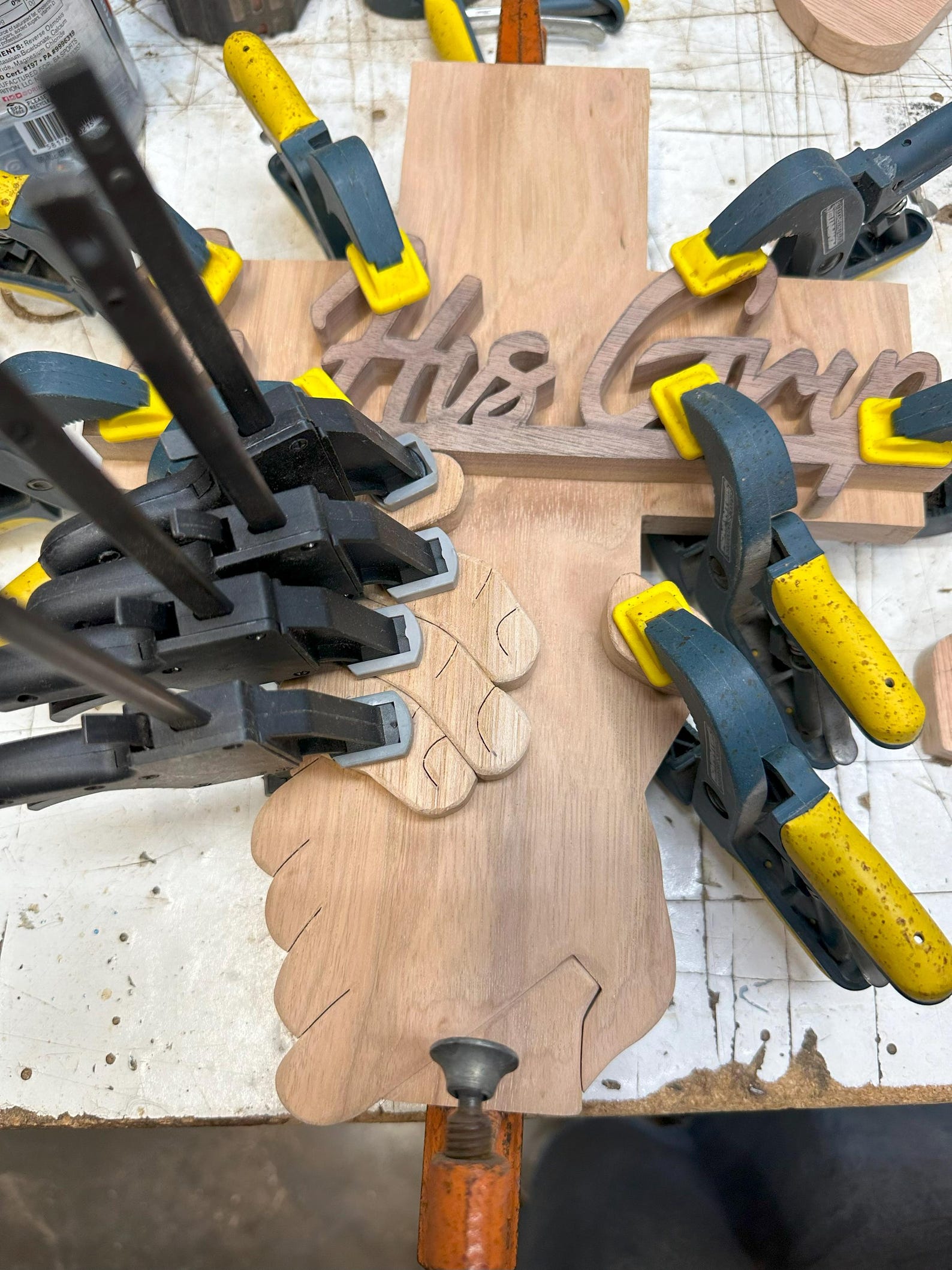 In His Grip Cross - Etsy
