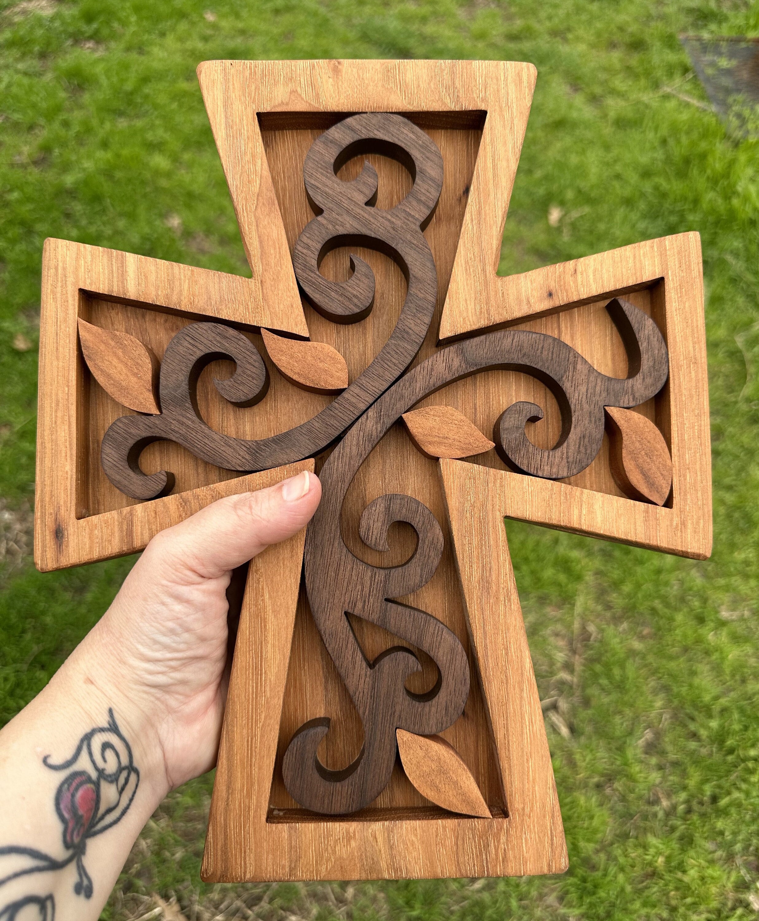Vine Cross - Etsy