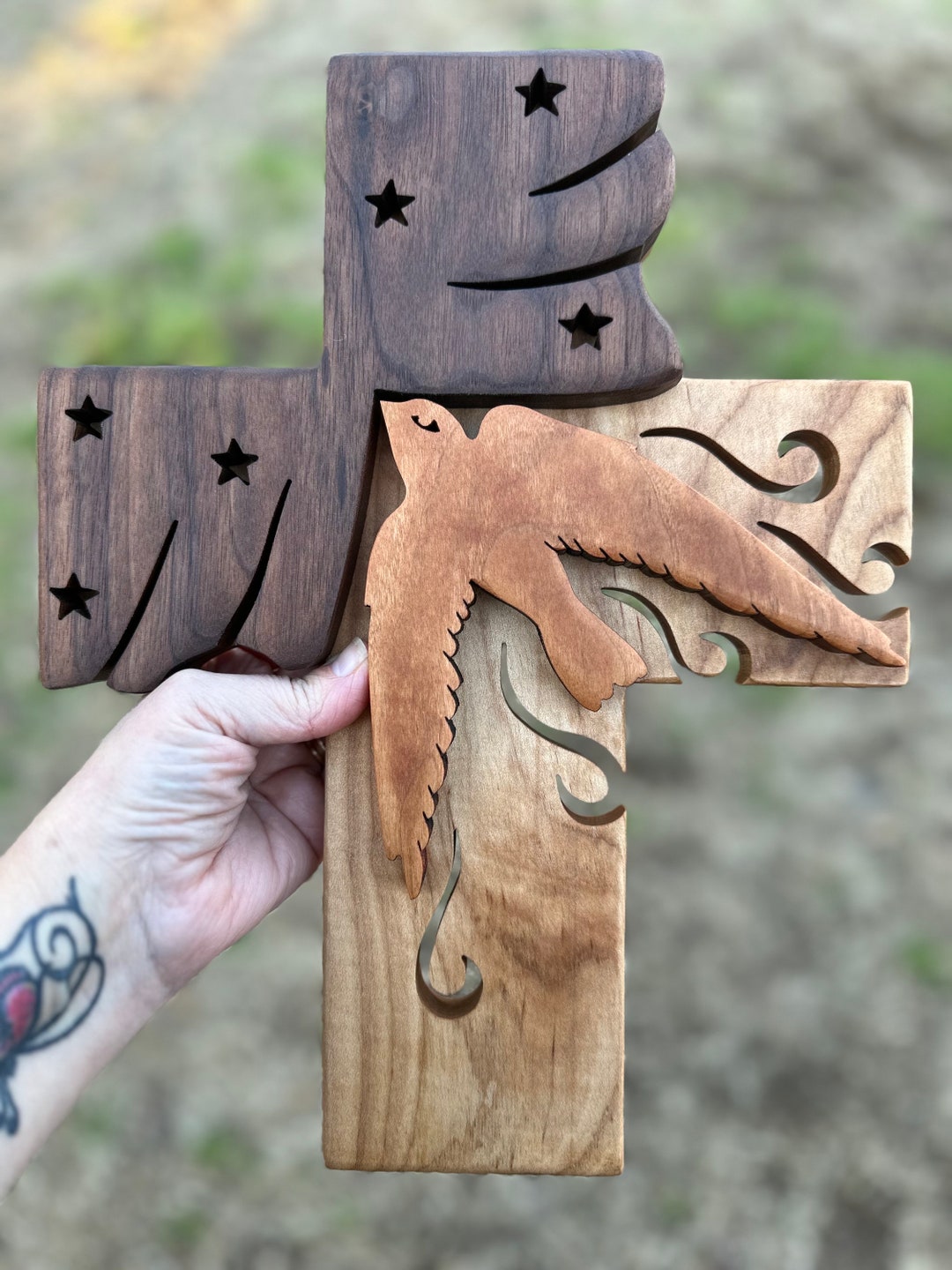 Flight of Freedom Cross - Etsy