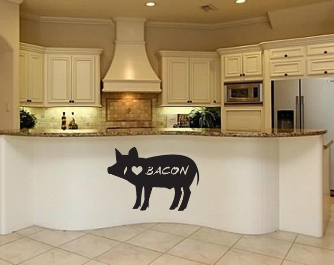 Bacon Decal Kitchen decorations Living Room hallway decor car | Etsy