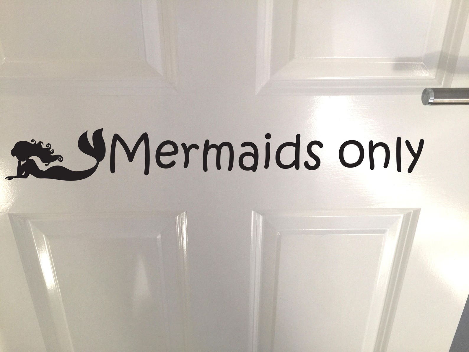 Mermaids Only Wall Decal Bedroom Fairy Tale Storybook Nursery Sea Ocean ...
