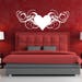Heart Headboard Decor Wall Decal Bedding Crib Master Bedroom Living ...