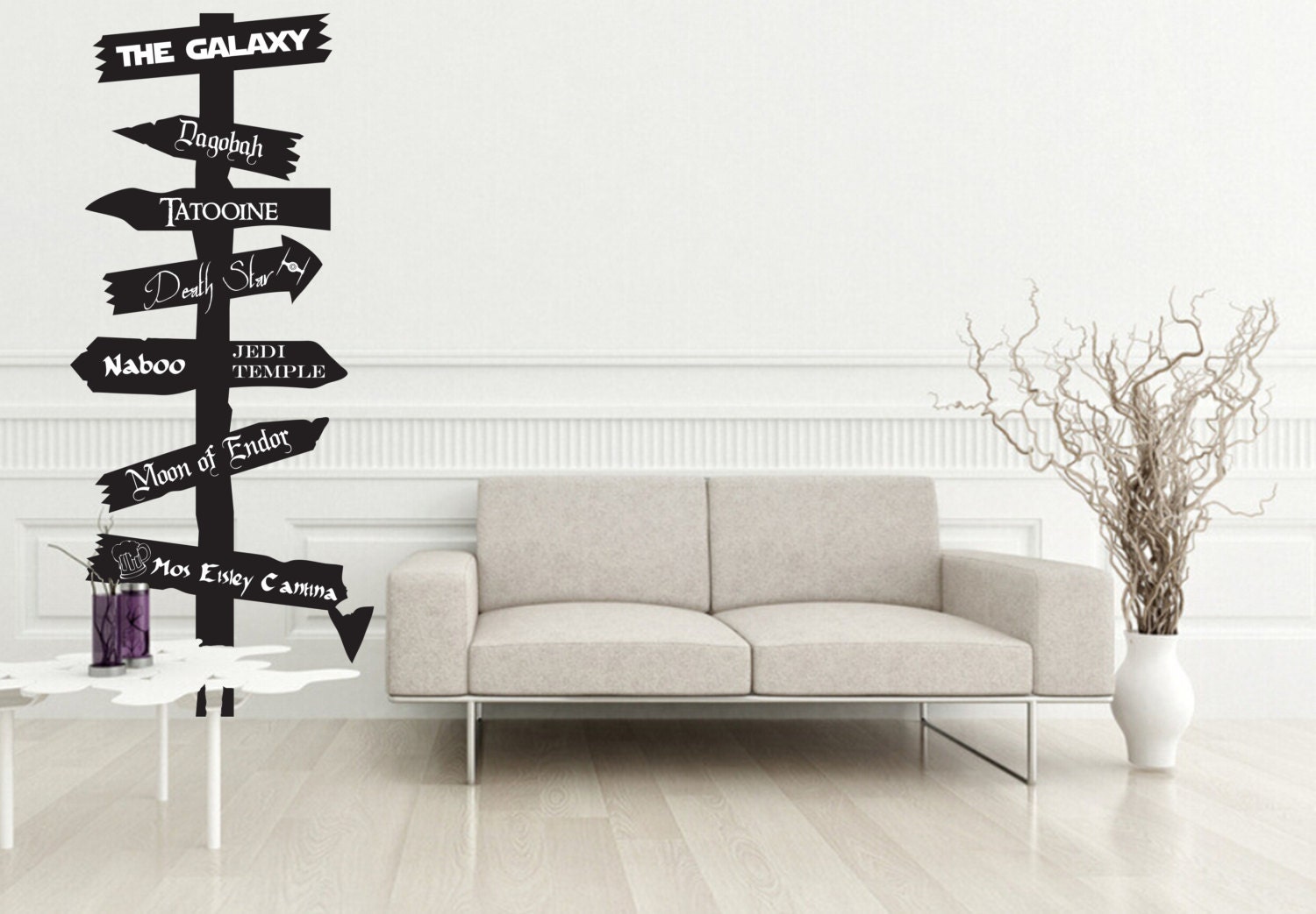 Space Fantasy Road Sign Vinyl Wall Decal Fantasy Storybook | Etsy