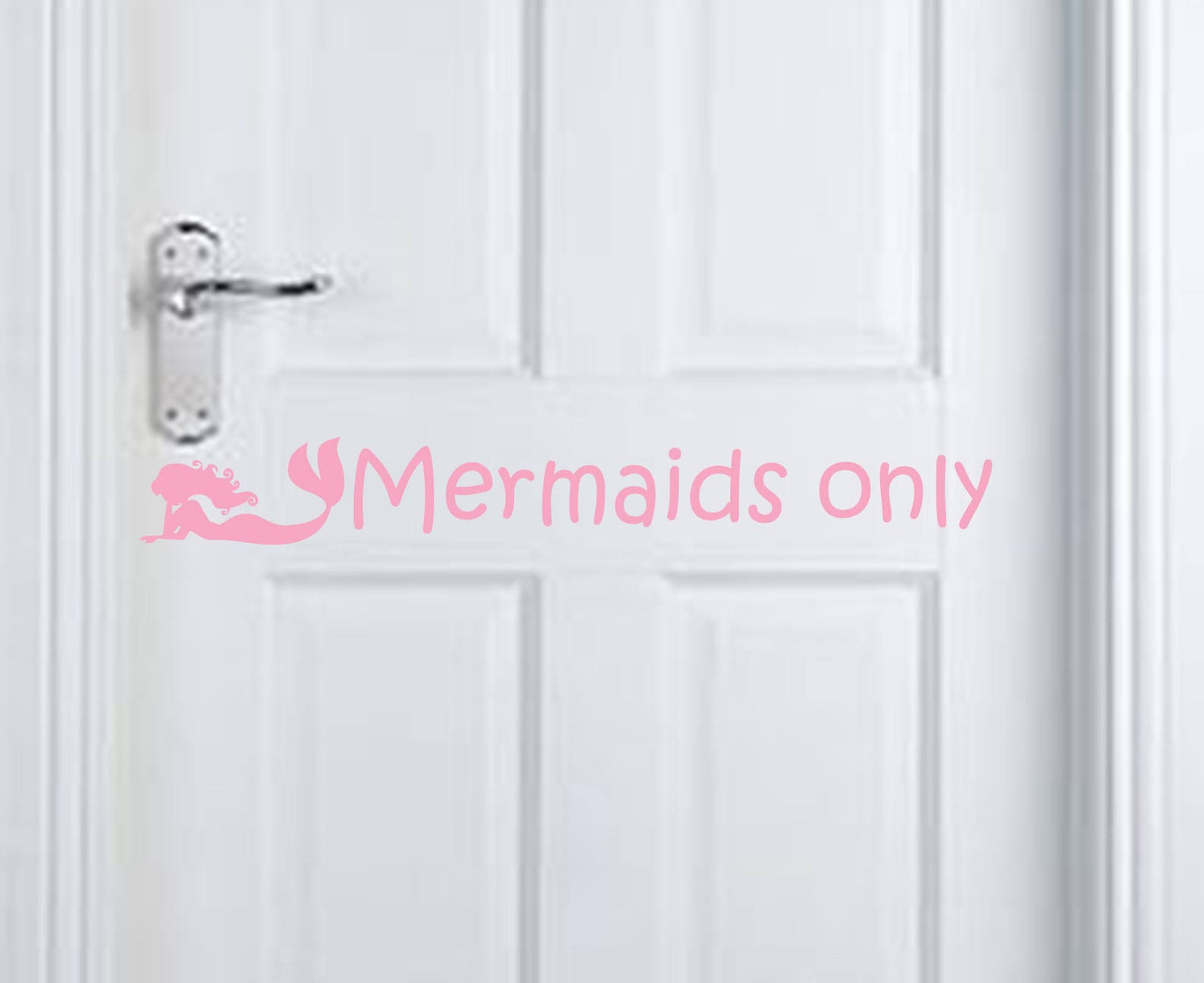 Mermaids Only Wall Decal Bedroom Fairy Tale Storybook Nursery Sea Ocean ...