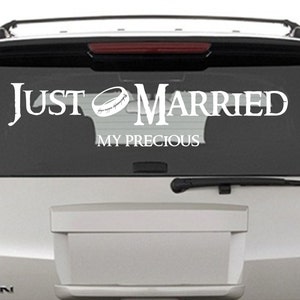 Just Married My Precious Decal Fantasy With Ring Wall Car Truck Decal ...