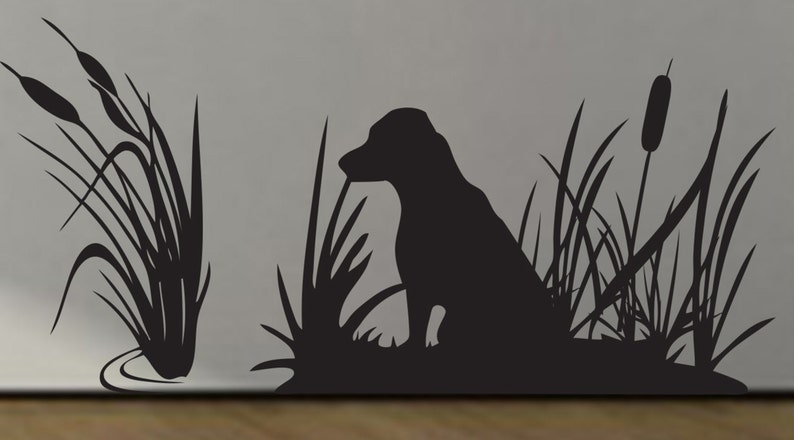 Dog and Duck Wall Decal Large Dog Ducks Boy Girl Nursery - Etsy