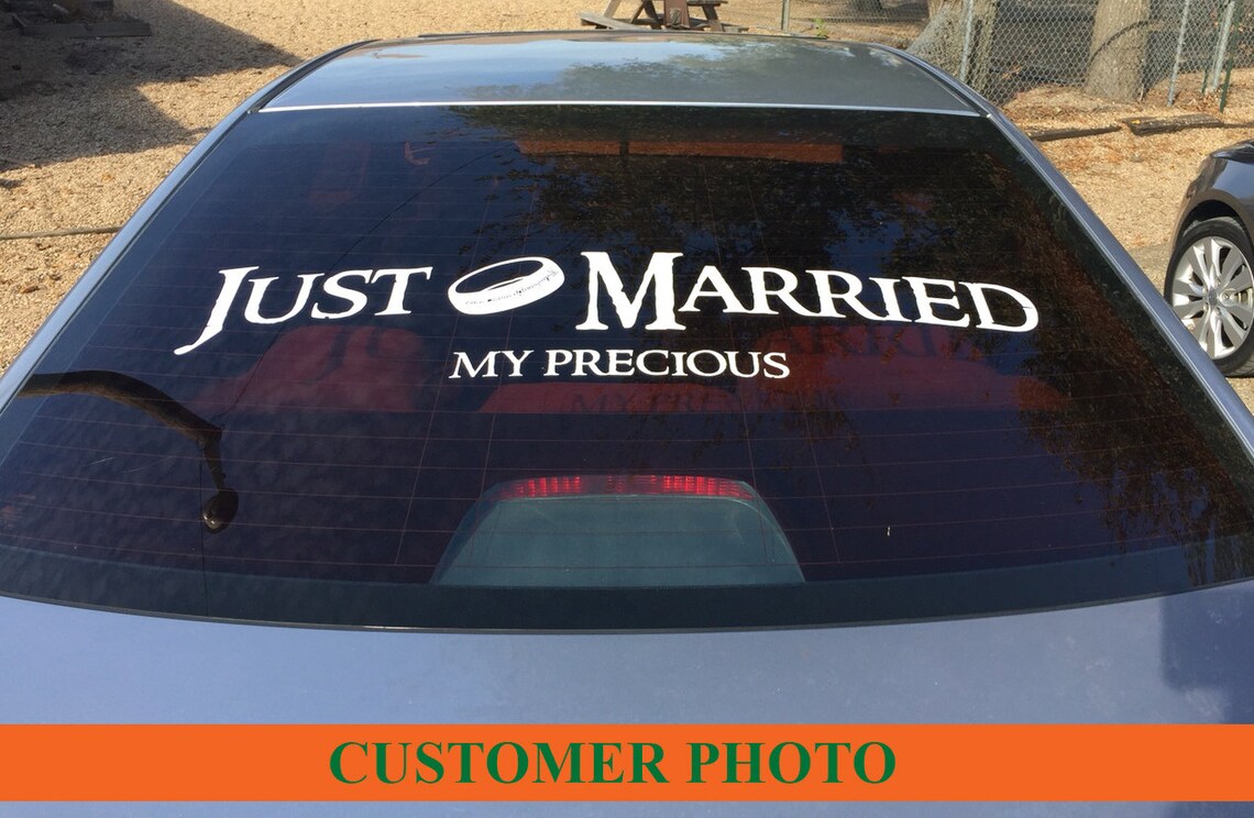 Just Married My Precious Decal Fantasy With Ring Wall Car | Etsy
