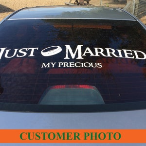 Just Married My Precious Decal Fantasy With Ring Wall Car Truck Decal ...