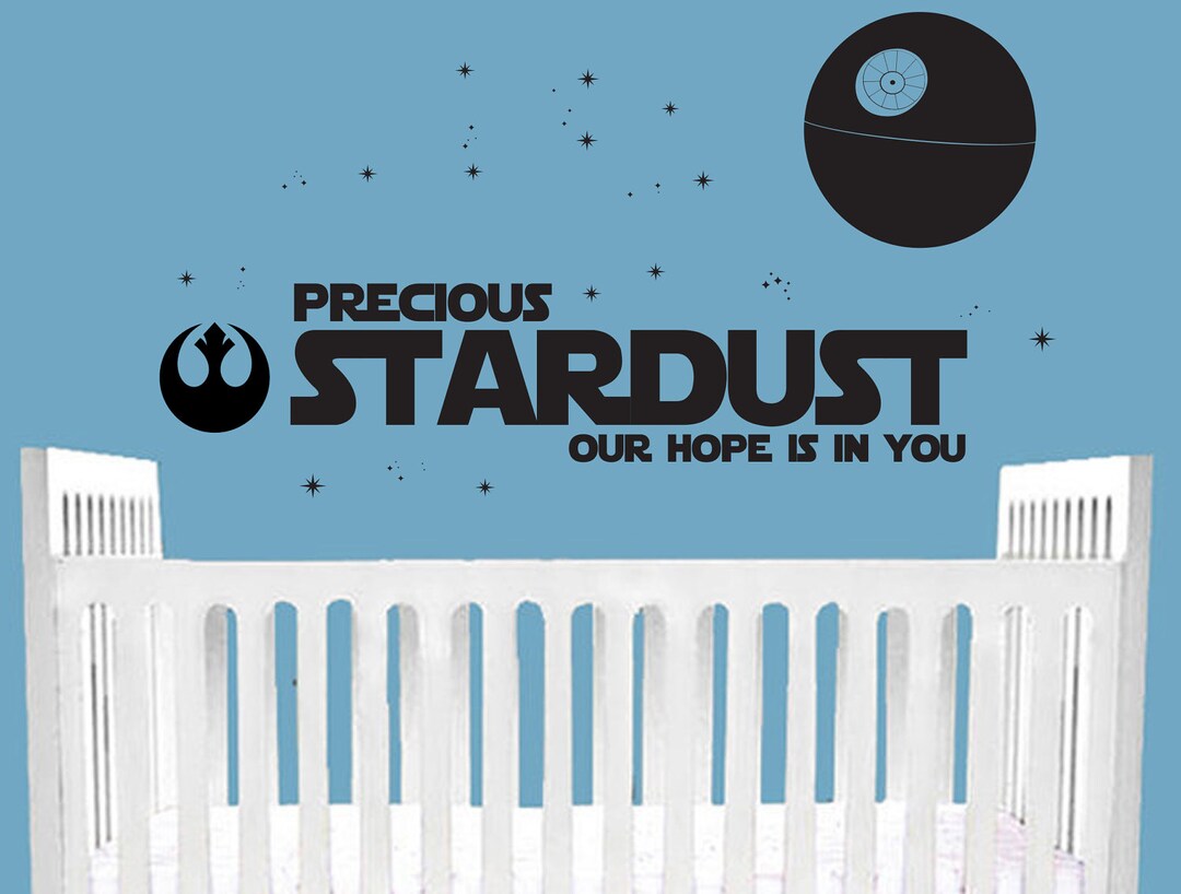 Stardust Hope Nursery Wall Decal Storybook Nursery Kids Bedroom Décor ...