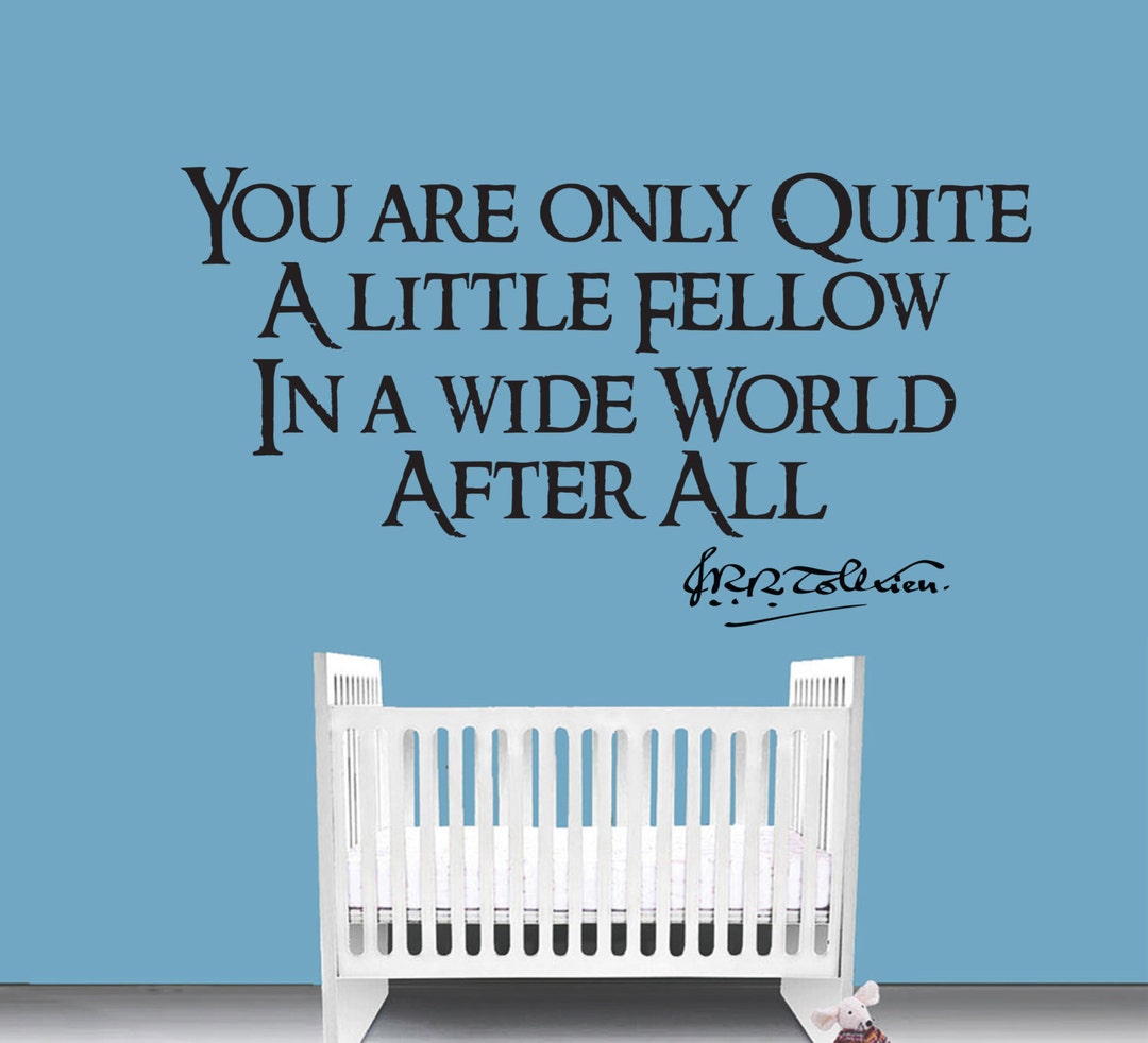 Little Fellow Quote Wall Decal Fantasy Nursery Geek Geekery Fairy Tale ...