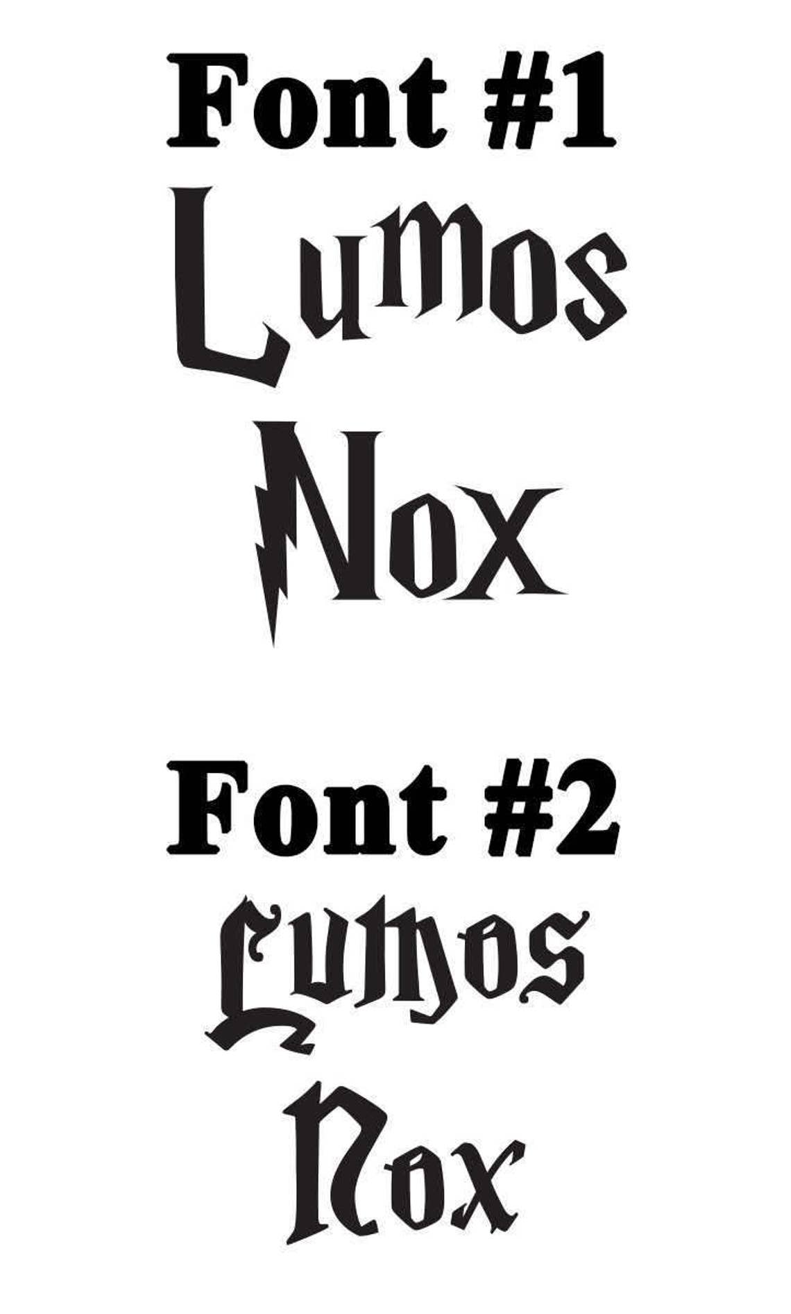 Lumos Nox Latin Light Switch Wall Decals Plus 4 in Decal | Etsy