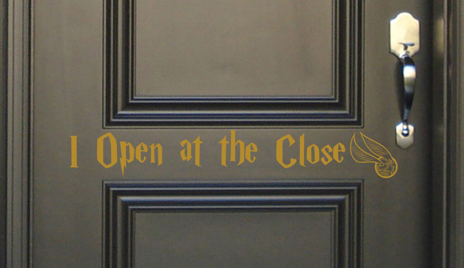 I Open at the Close Vinyl Wall Decal Fantasy Geek Geekery - Etsy