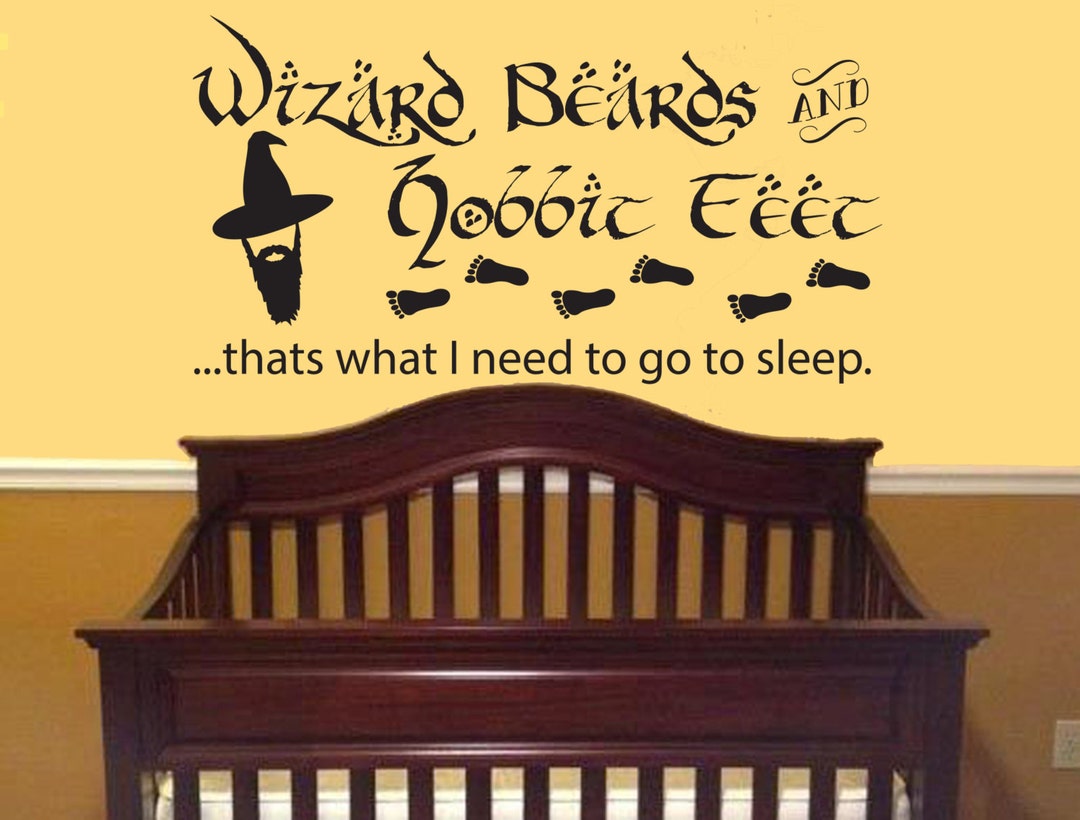 Wizard Beards to Go to Sleep Vinyl Wall Decal Fantasy - Etsy