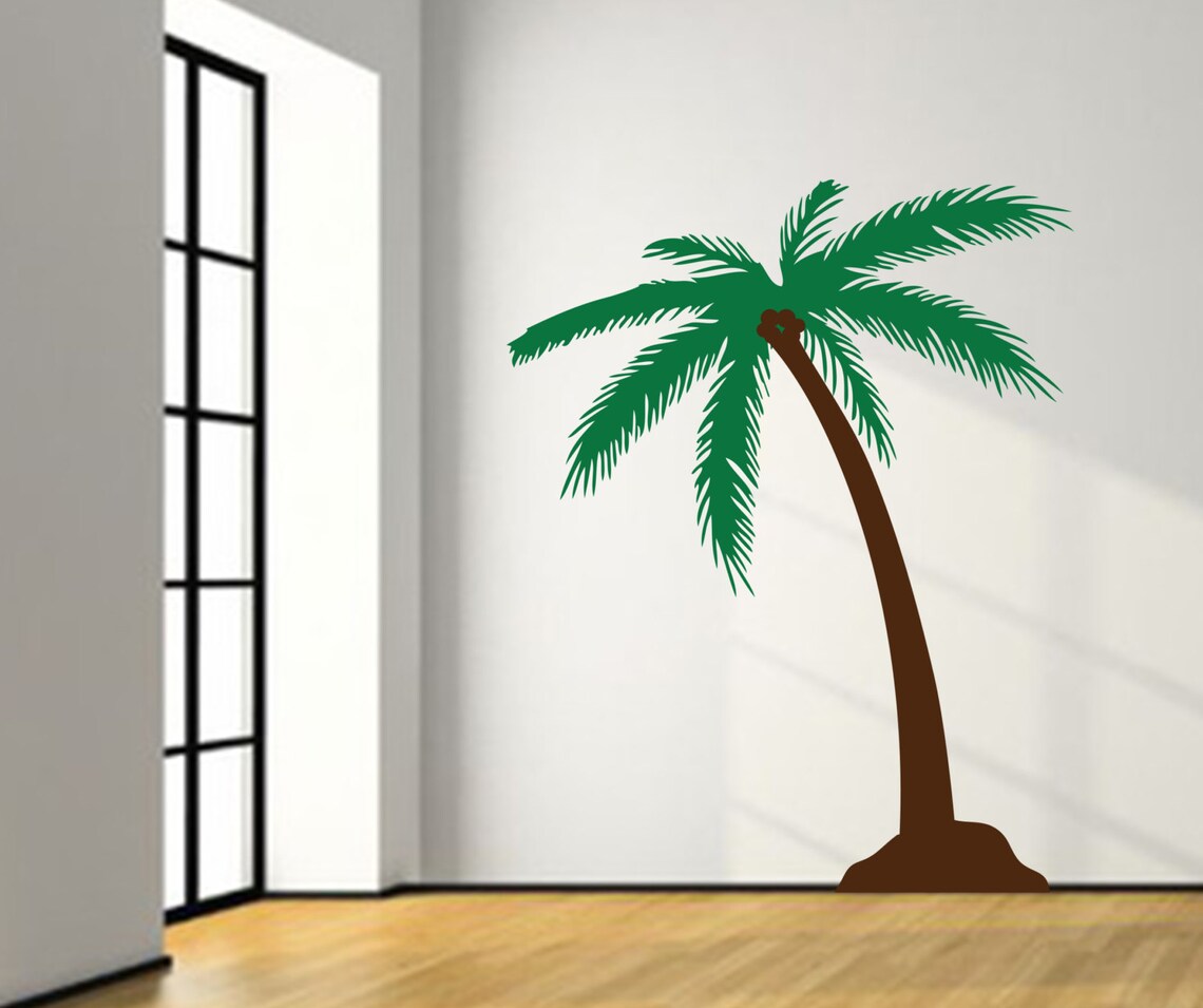 Palm Tree Wall Decal Wall Decal Custom Living Room Bedroom - Etsy