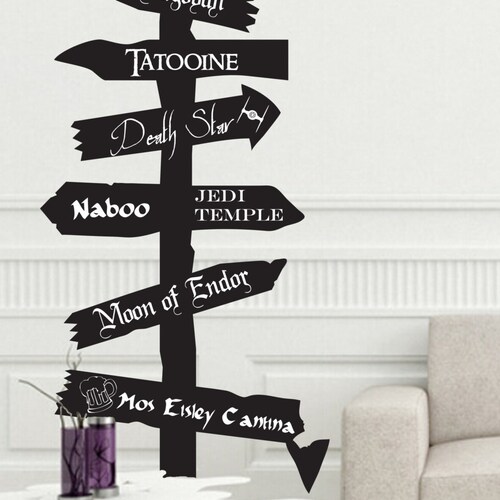 Space Fantasy Road Sign Vinyl Wall Decal Fantasy Storybook - Etsy