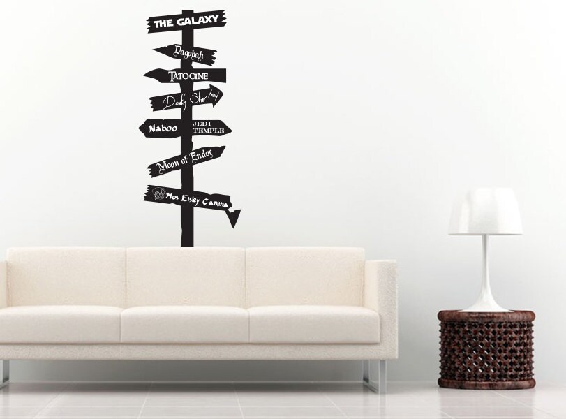 Space Fantasy Road Sign Vinyl Wall Decal Fantasy Storybook | Etsy