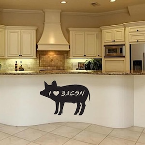 Bacon Decal- Kitchen Decorations Living Room Hallway Decor Car Truck ...