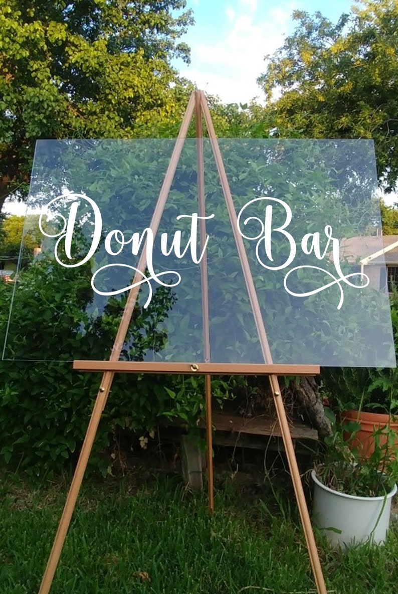 Wedding Donut Bar Acrylic Sign V3 Reception Ceremony Doughnut - Etsy