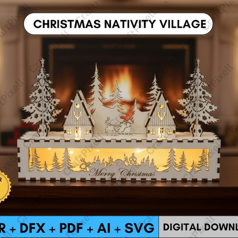 Village Nativity Figurines - Etsy