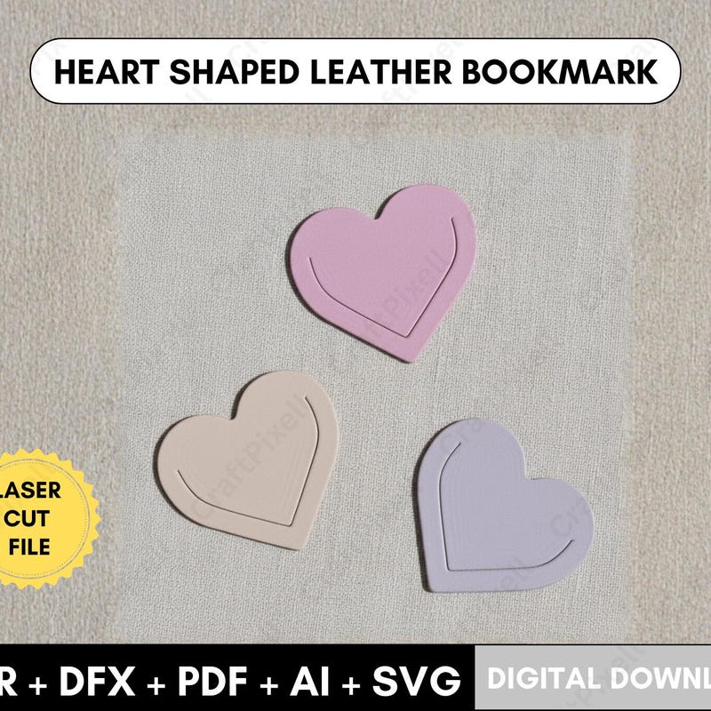 Engraved Bookmarks Heart - Etsy