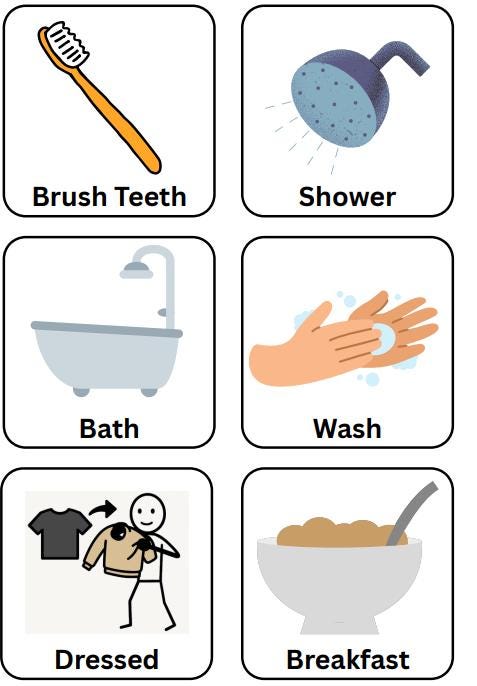 Morning Routine Visual Schedule for SEN Children | Now and Next Board ...