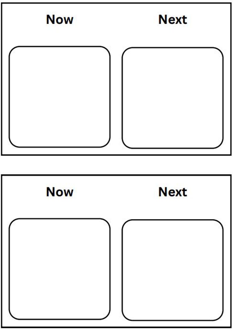 Morning Routine Visual Schedule for SEN Children | Now and Next Board ...