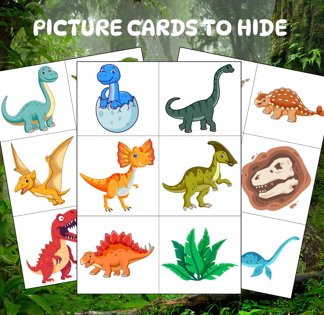 Dinosaur Scavenger Hunt: Printable Dino Birthday Party Game (PDF & JPG ...