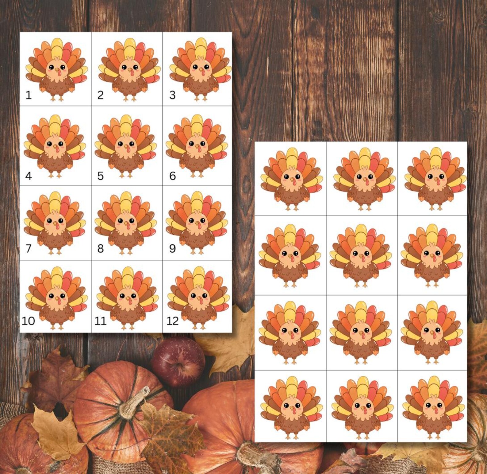 Thanksgiving Turkey Scavenger Hunt: Kids Printable Game (PDF) - Etsy