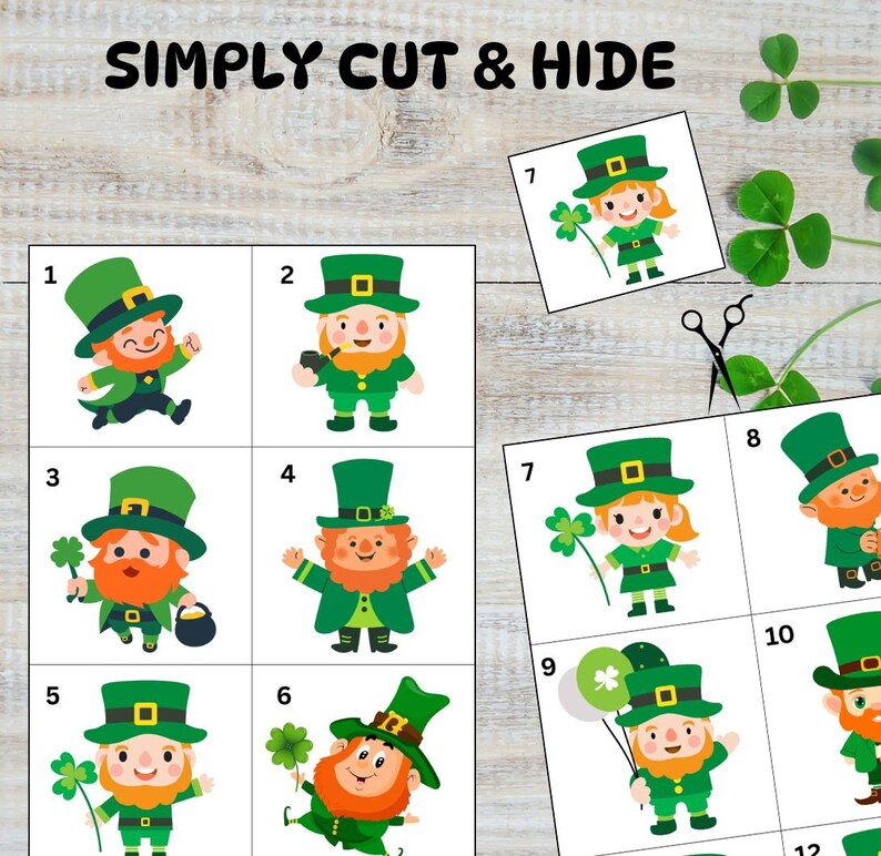 Leprechaun Scavenger Hunt, St Patrick's Day Game (digital Download) - Etsy
