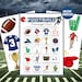 Football Scavenger Hunt: Printable Treasure Hunt, Party Game (PDF & JPG ...
