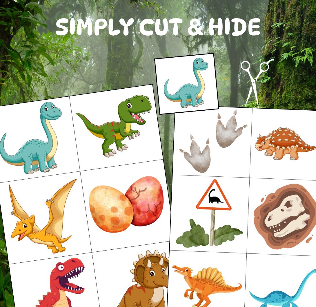 Dinosaur Scavenger Hunt: Printable Dino Party Game (PDF & JPG) - Etsy