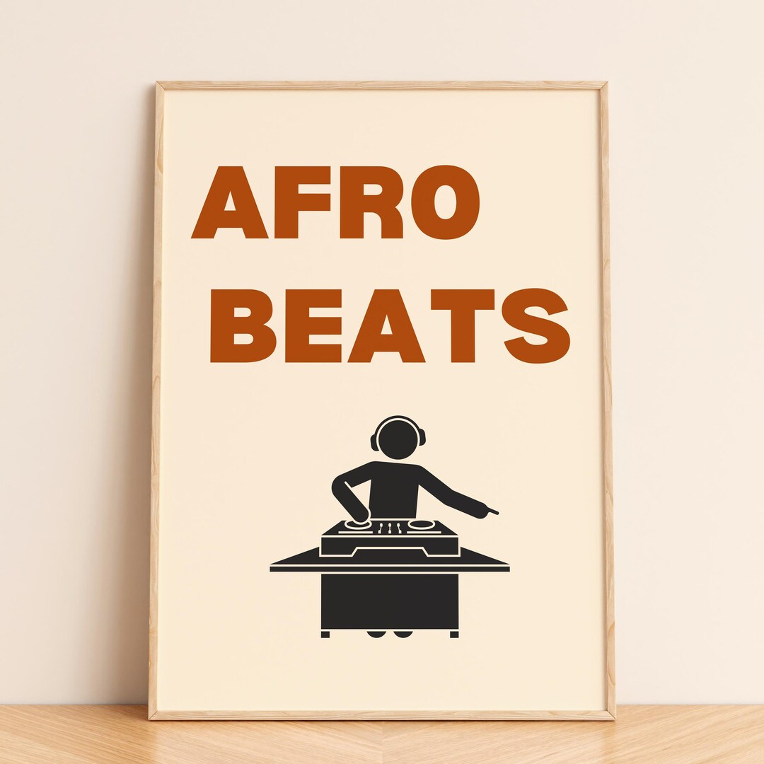 Afrobeats DJ Art Print: African Music, Lifestyle Poster (unframed) - Etsy