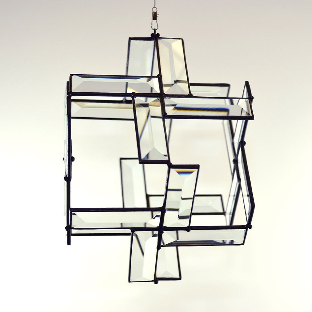 Stained Glass Windmill Orb With American Made Beveled Glass - Etsy