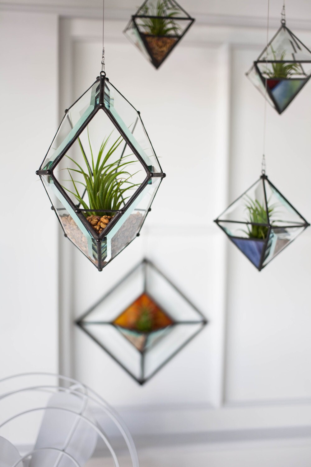 Beveled Glass Pentagon Air Plant Planter | Etsy