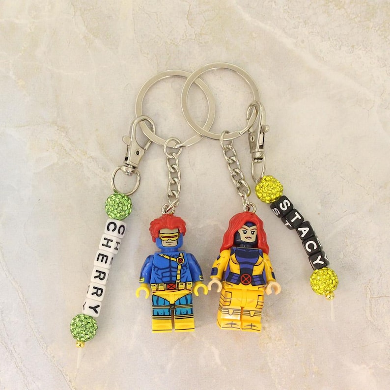 Custom Made Superhero Anime Inspired Keychain for Scott and Jean Fans ...