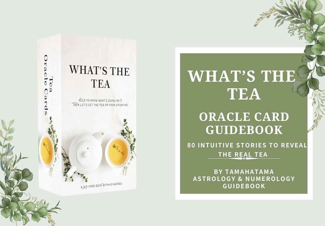 WHAT'S THE TEA? Oracle Cards | English Guidebook（pdf Only） - Etsy