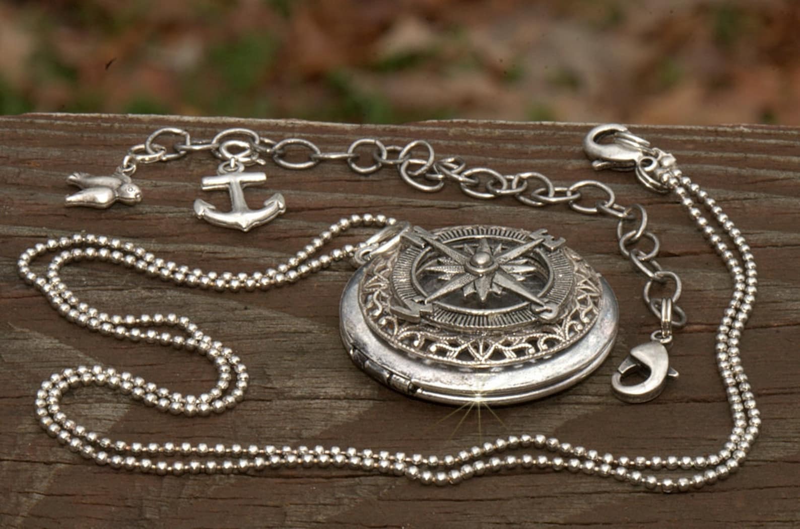 1 Locket Compass Necklace for Men or for Women. Matching - Etsy