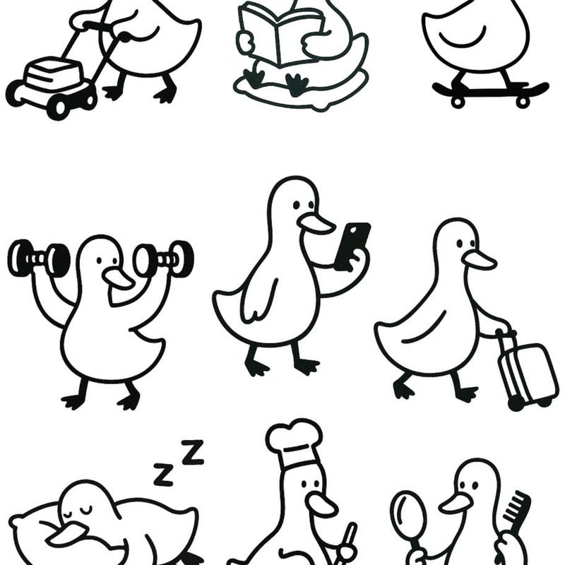 Black Duck Tattoo - Etsy