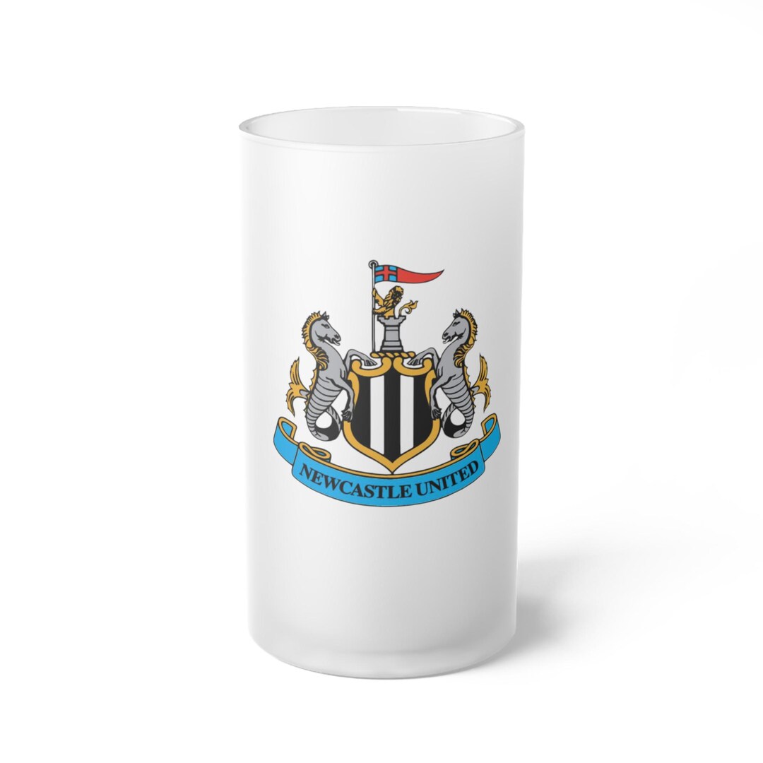 Frosted Glass Beer Mug for Newcastle United Fans, Custom Sports ...