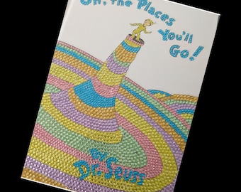 Bedazzled Oh, the Places You'll Go! Book | Teacher Memory Gift ...