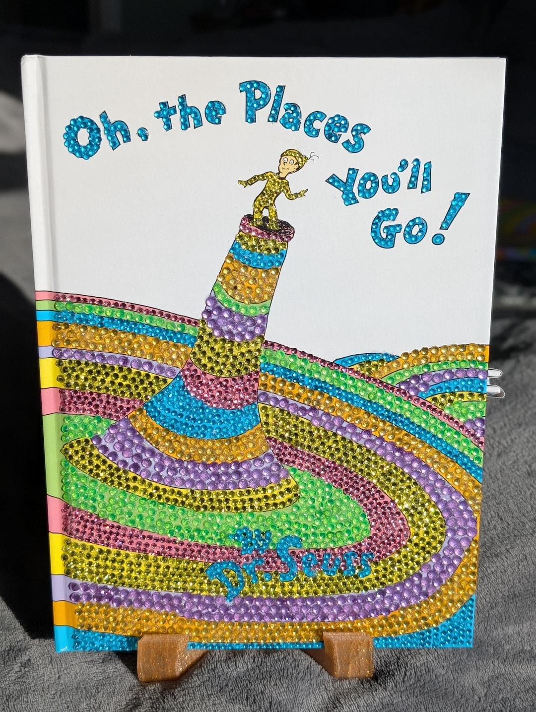Bedazzled Oh, the Places You'll Go! Book | Teacher Memory Gift ...
