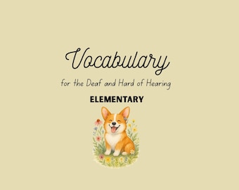 Deaf and Hard of Hearing Vocabulary Cards for Kids | Watercolor Visual ...