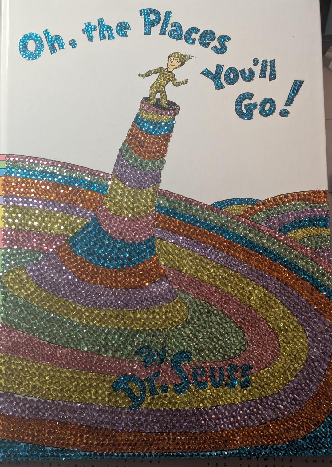 Bedazzled Oh, the Places You'll Go! Book | Teacher Memory Gift ...