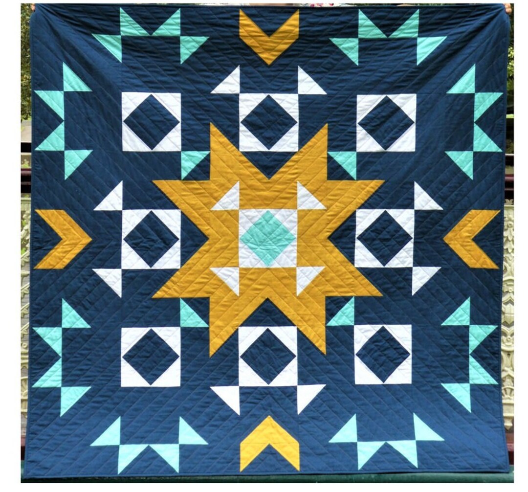 Cosmic Cactus Quilt Pattern PDF Download A4 / US Letter Sizes Baby ...