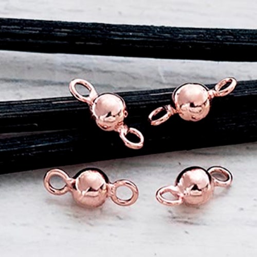 8 of 925 Sterling Silver Ball Links Connectors 4mm. Polish - Etsy