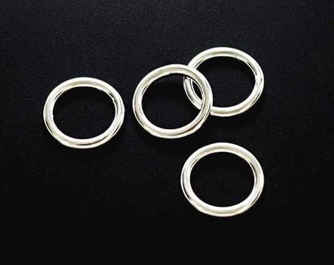 50 of 925 Sterling Silver Closed Jump Rings 5 Mm., 18 AWG. :th0318 - Etsy