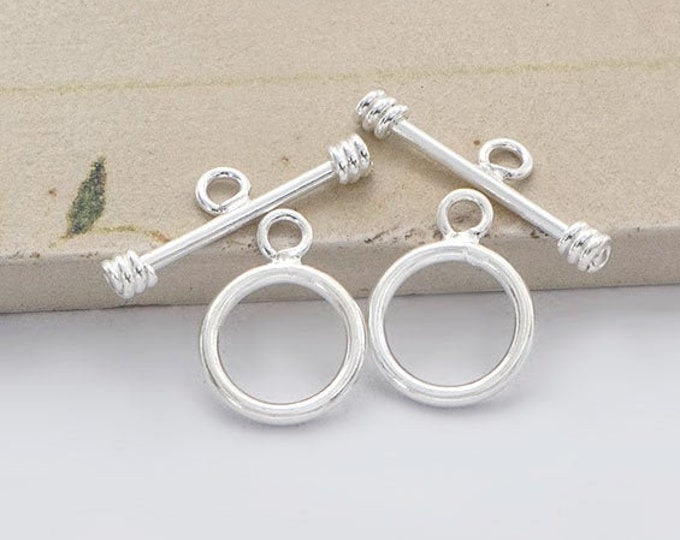 6 of 925 Sterling Silver Toggles 9 Mm. :th0230m - Etsy